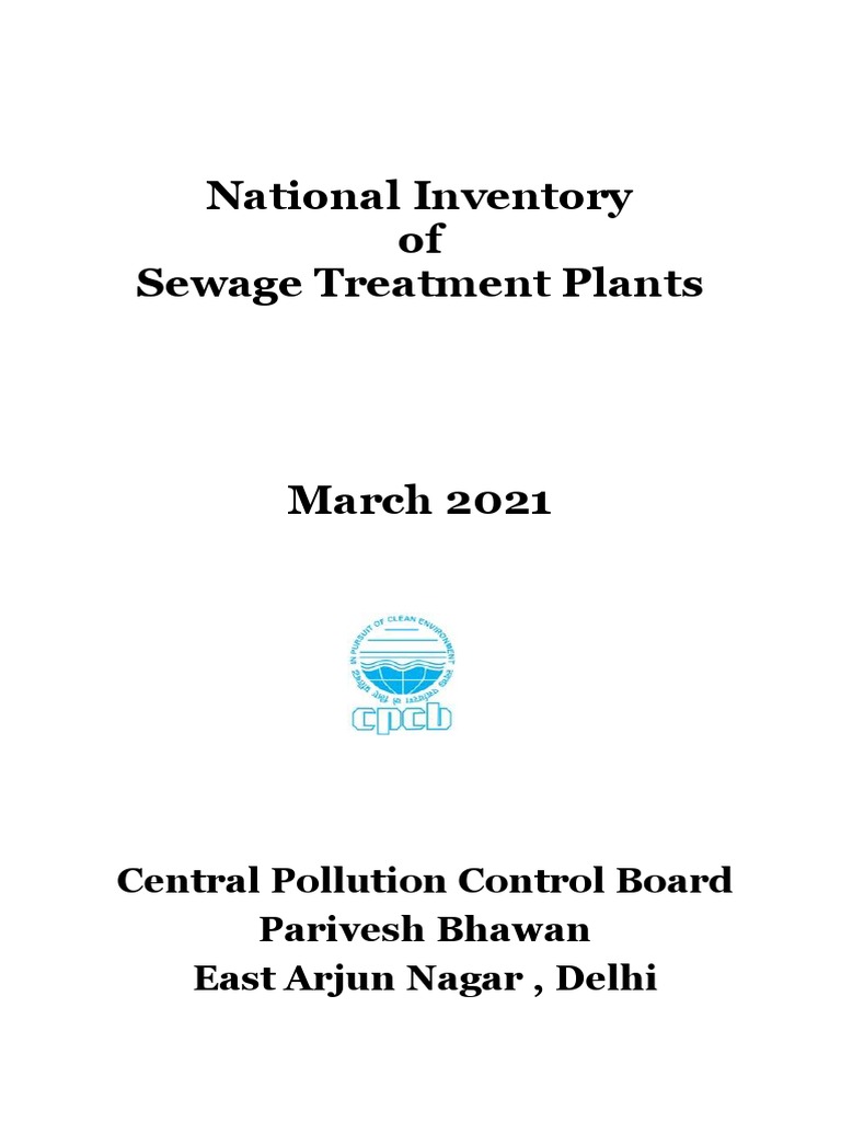 National Inventory of Sewage Treatment Plants | PDF | Sewage Treatment ...