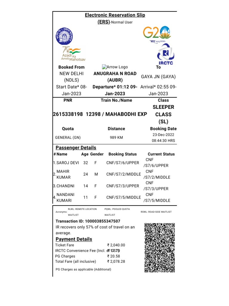 IRCTC Next Generation eTicketing System | PDF | Identity Document ...