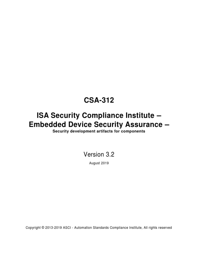 CSA 312 Sec Dev Artifacts For Components (v3 - 2) | PDF | Operating System | Damages