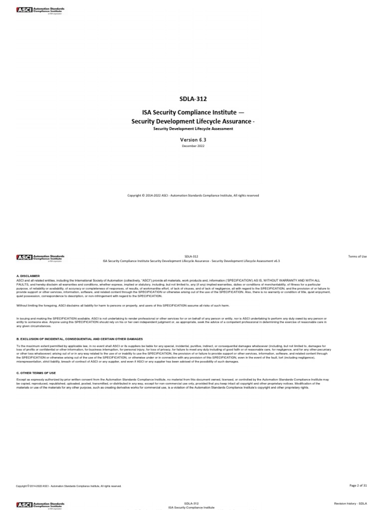 SDLA-312 Sec Dev Lifecycle Assess (v6 - 3) | PDF | Damages ...