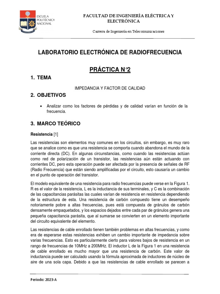 Práctica2 2023A | PDF | Condensador | Inductor