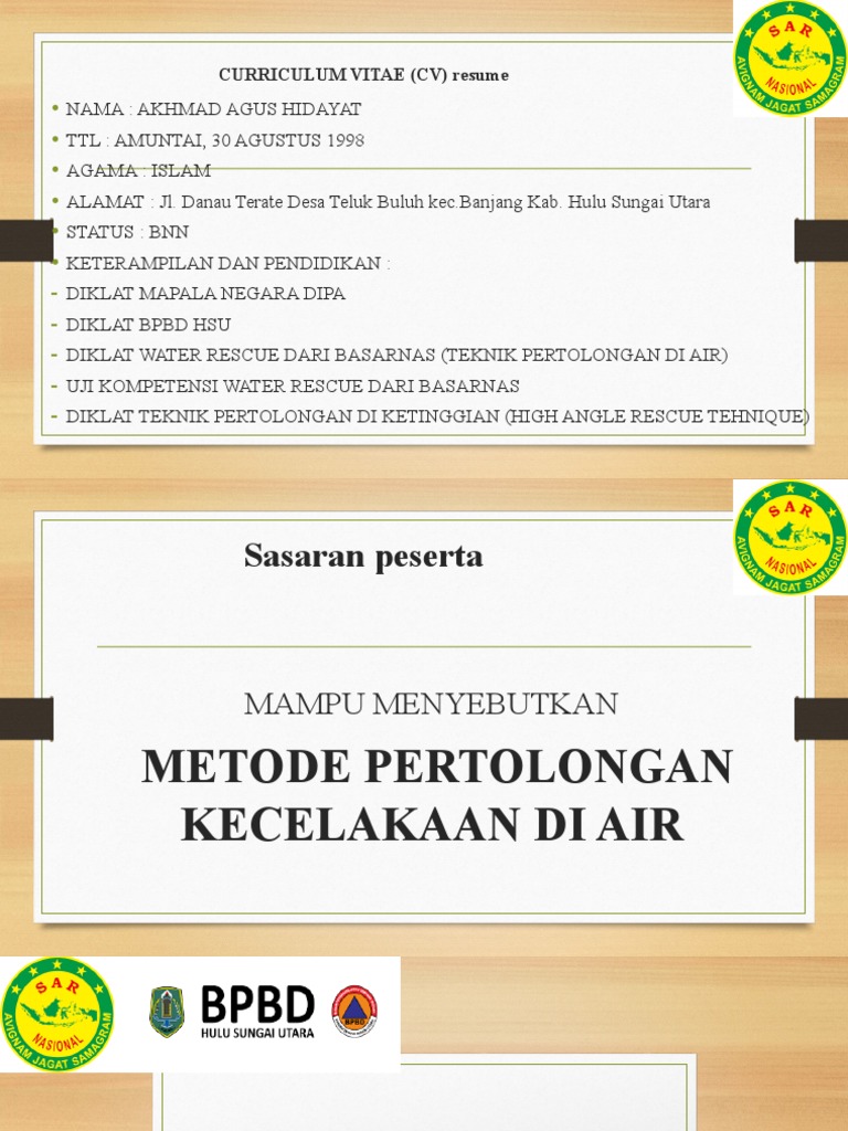 Materi Dasar Sar Di Air New | PDF