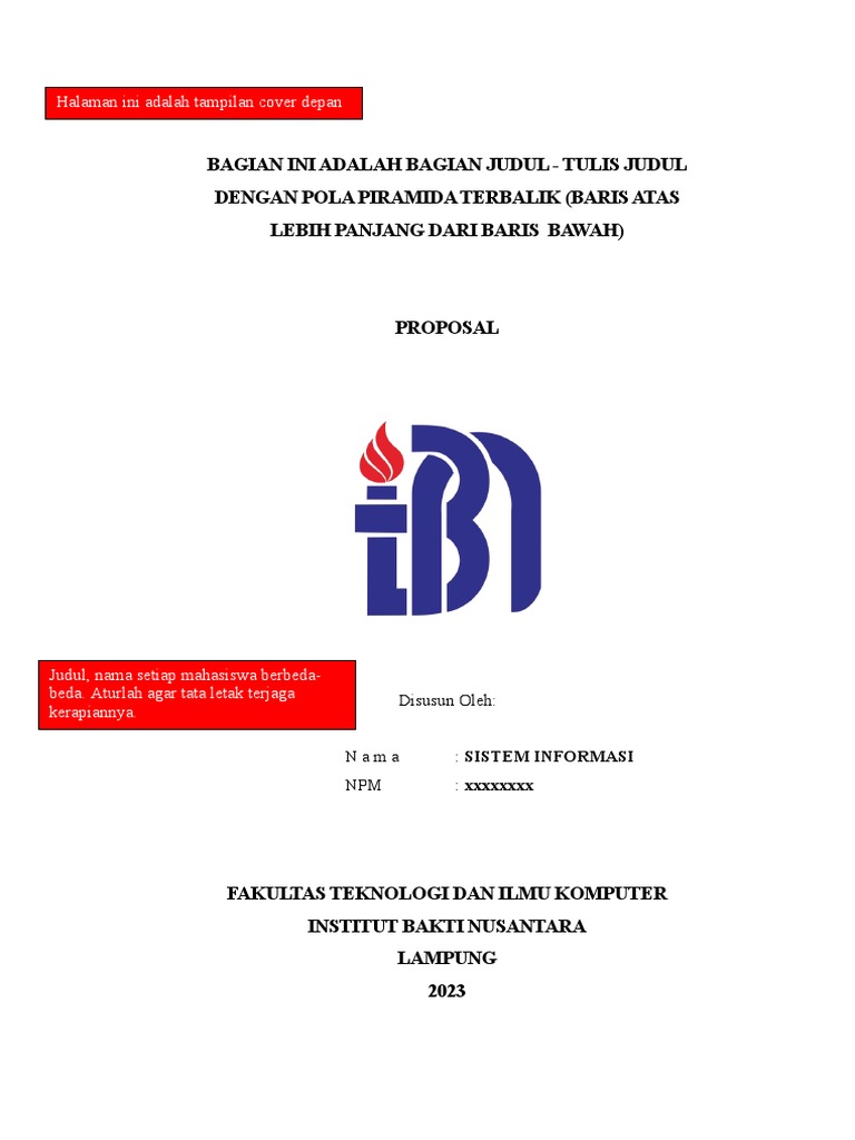 Template Proposal Skripsi 2022-IBN - Ver11 | PDF