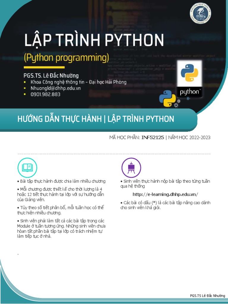 Bài Tập Lập Trình Python - Part1 | PDF