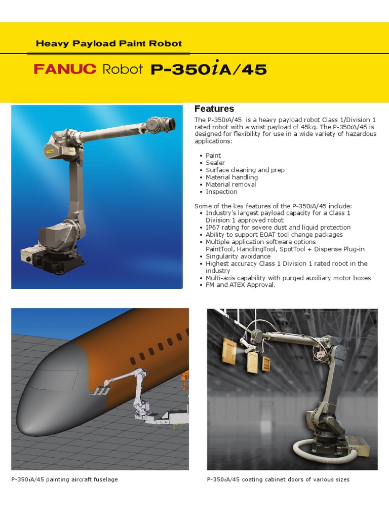 Fanuc P 350ia | Download Free PDF | Equipment | Mechanical Engineering