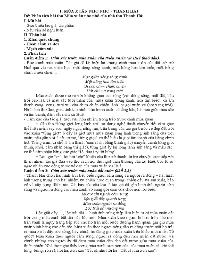 Ôn Thi 10 - Các Văn B N Hkii | PDF