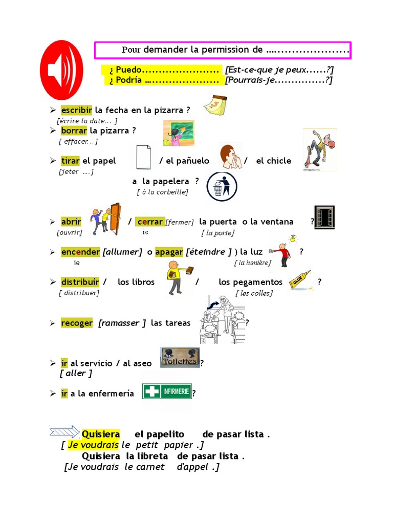 Pour Demander La Permission de | PDF