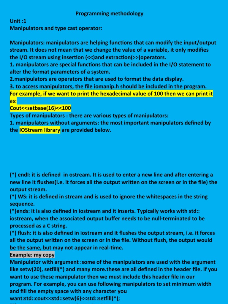 Programming Methodology | PDF | Inheritance (Object Oriented Programming) | Class (Computer ...