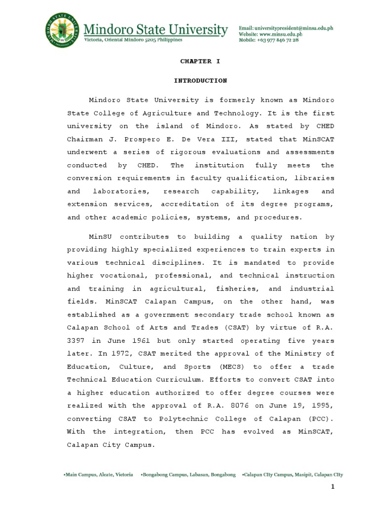 Chapter-1 FILIPINIANA | PDF | Internship | Job Hunting