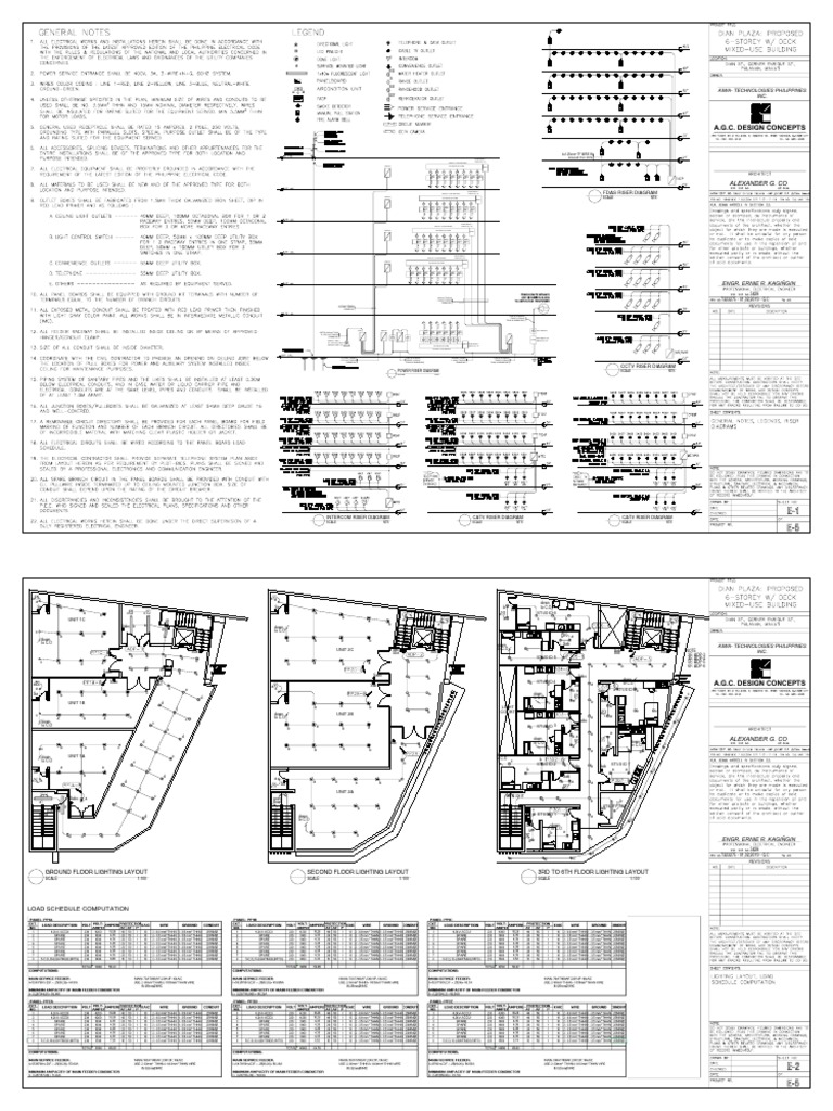 Building Electrical Layout & Riser Diagrams | PDF