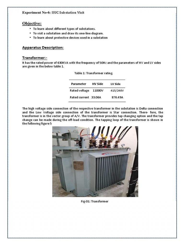 Substation Visit 01 | PDF | Electrical Substation | Manufactured Goods