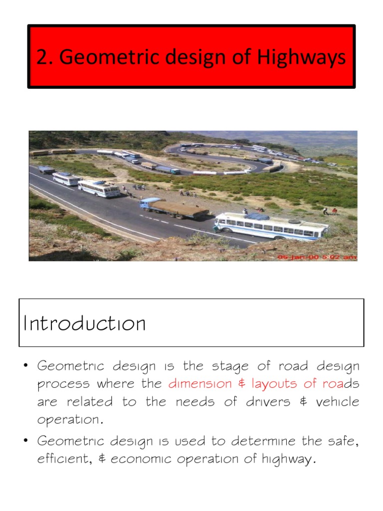 Geometric Design Principles for Highways | PDF | Road | Lane