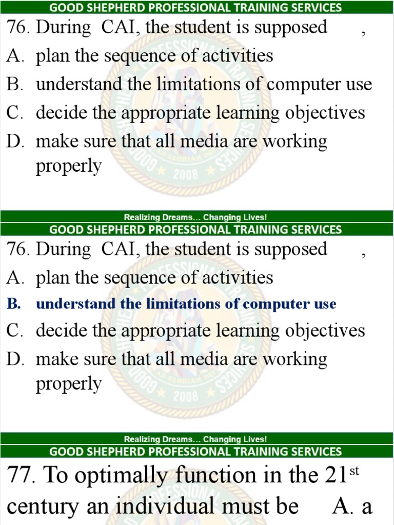 Prof Ed Mock Board Exam Questions | PDF | Methodology | Sampling ...