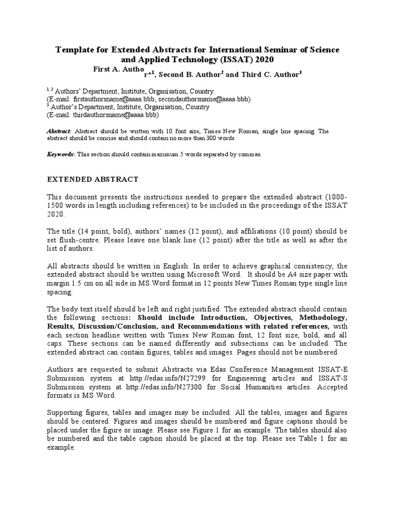 Extended_Abstract_Template | PDF | Writing | Written Communication