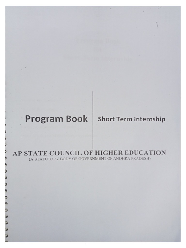 INTERNSHIP Program Book | PDF