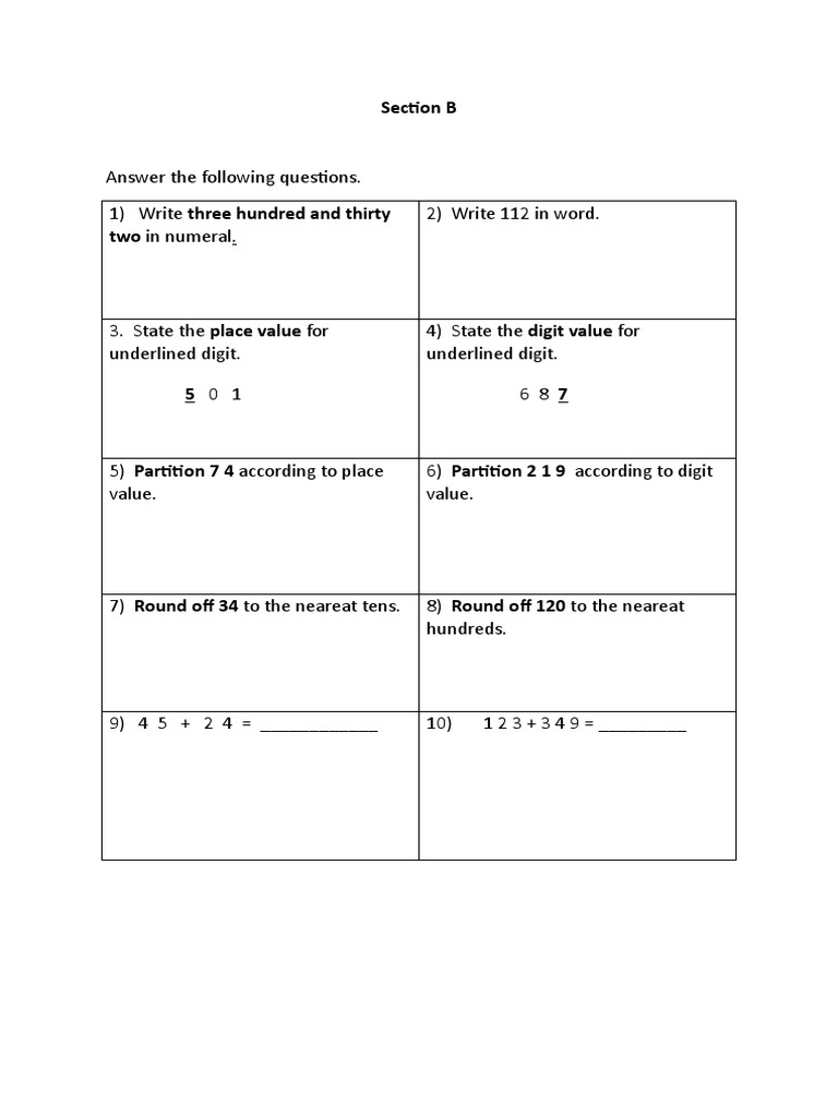 Math Year 2 Exam Paper | PDF