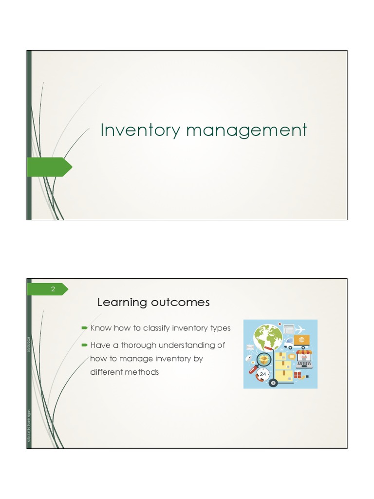 SV - Chapter 4 - Inventory Management | PDF | Inventory | Logistics