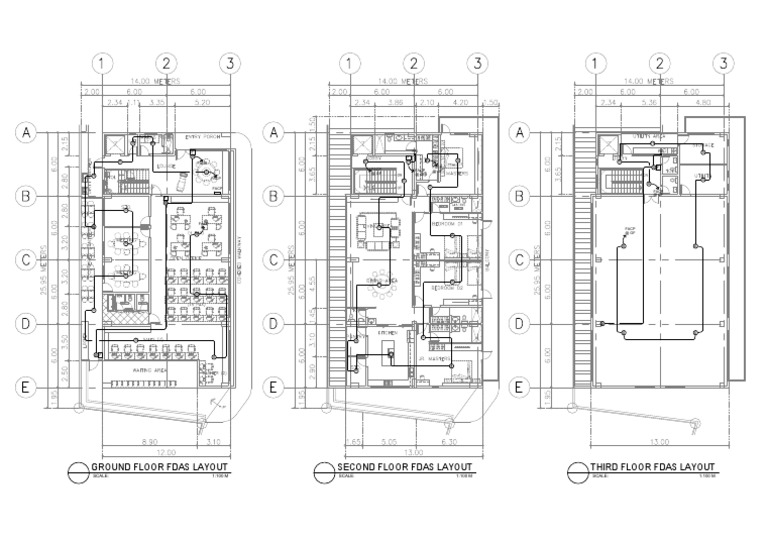 Ground Floor Fdas Layout Second Floor Fdas Layout Third Floor Fdas ...