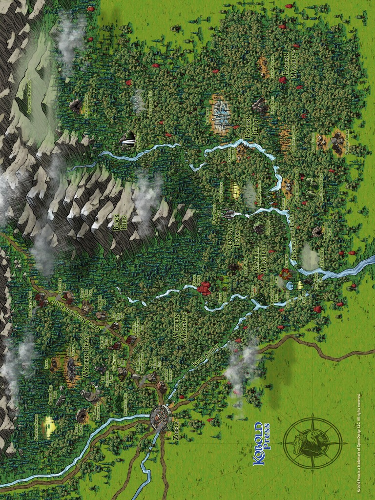 Kobold Press Margreve Map Poster 1 | PDF