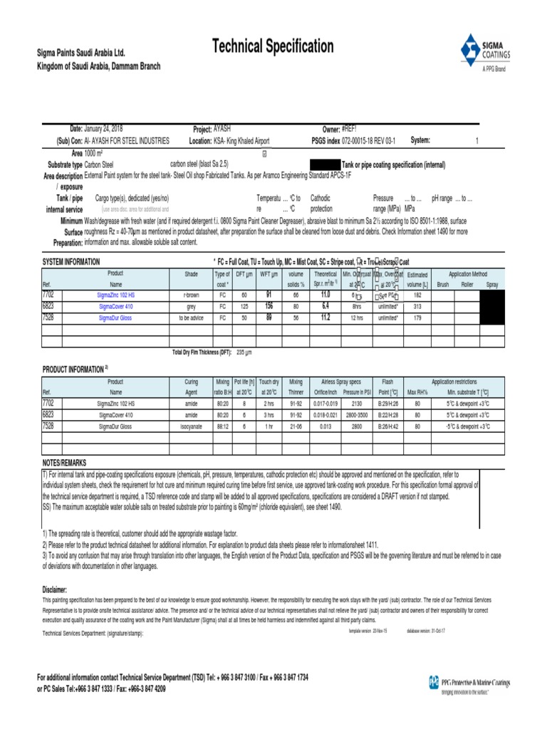 05 Aramco Approved Coating System | PDF | Specification (Technical ...