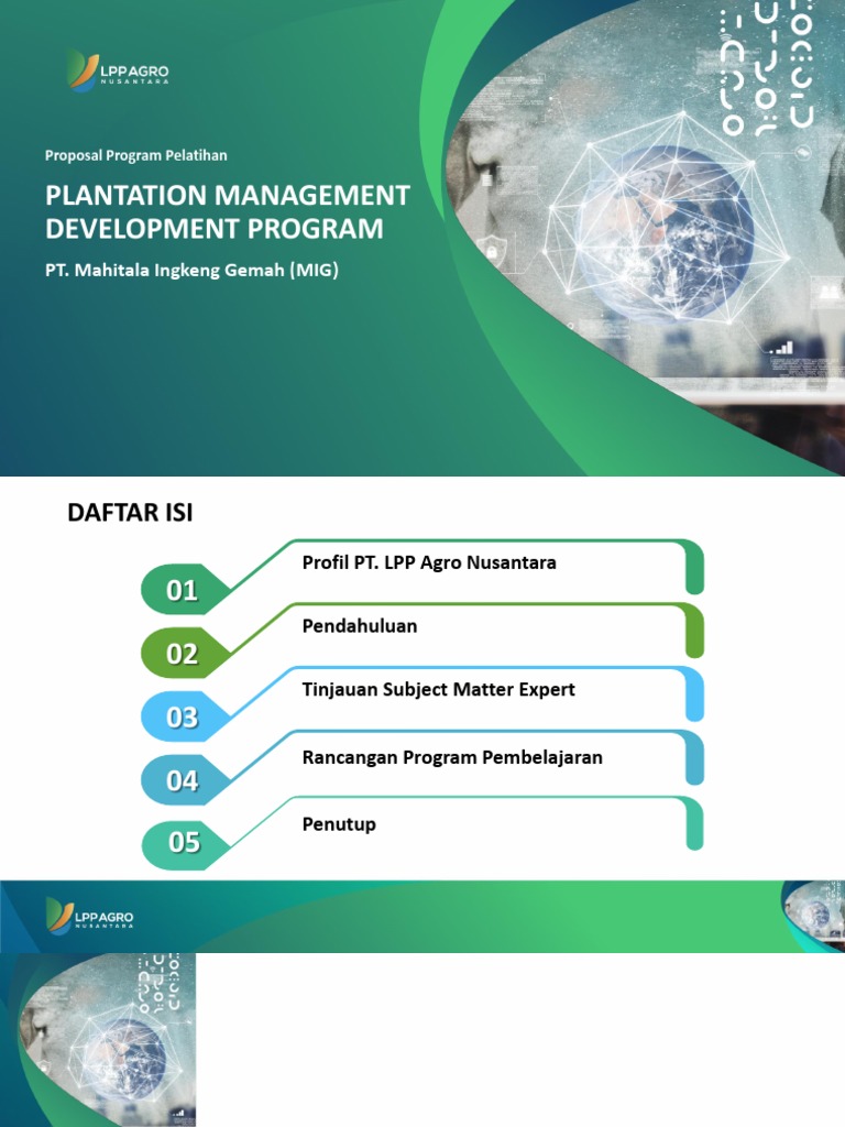 03 - Proposal Plantation Management Development Program - FDL - Mahitala Ingkeng Gemah - v2 ...