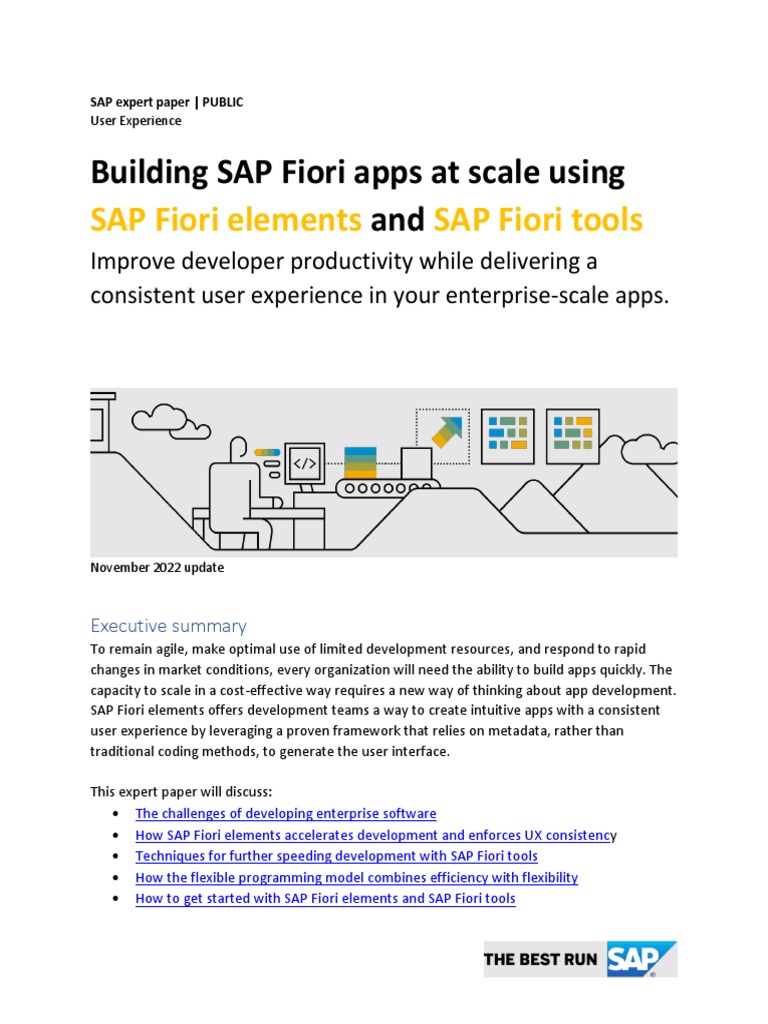 SAP Fiori Elements Expert Paper | PDF | Mobile App | User Interface