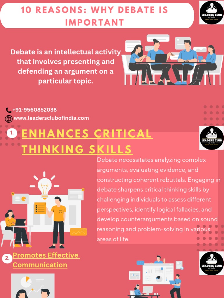 Presentation - Why Debate Is Important | PDF | Critical Thinking | Thought