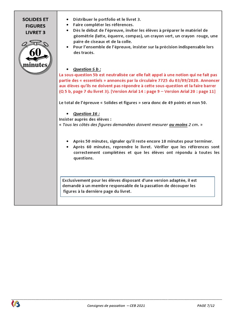 CEB 2021 : Solides et Figures | PDF | Triangle | Polygone