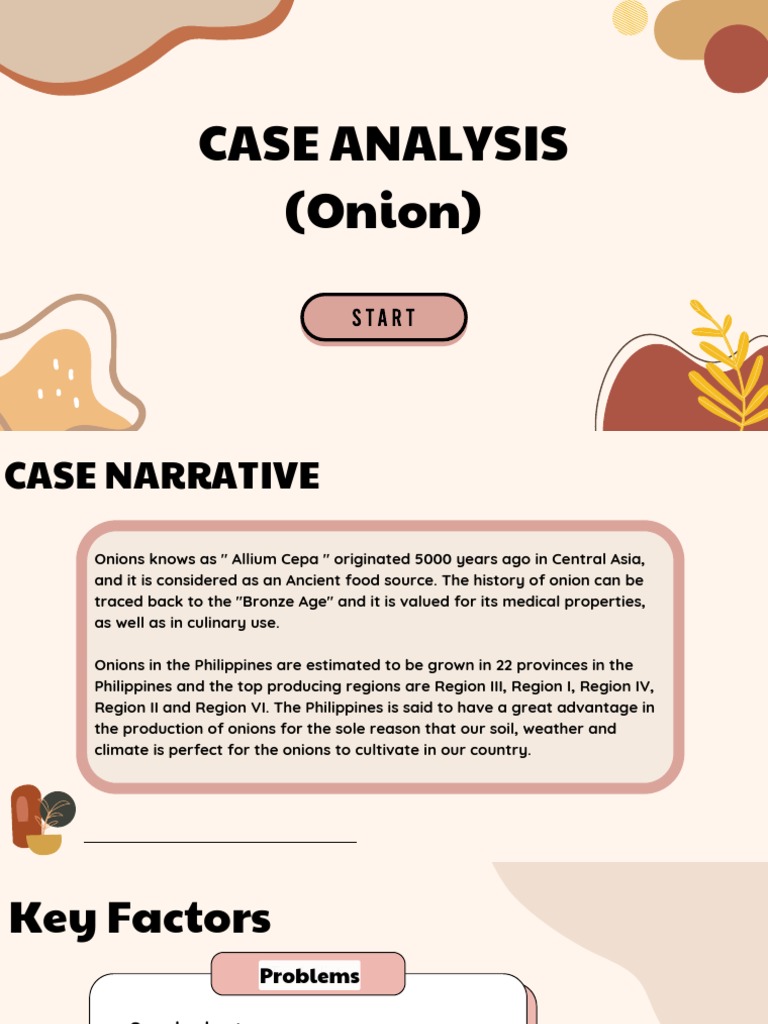 CASE ANALYSIS Onion | PDF | Onion | Food Industry