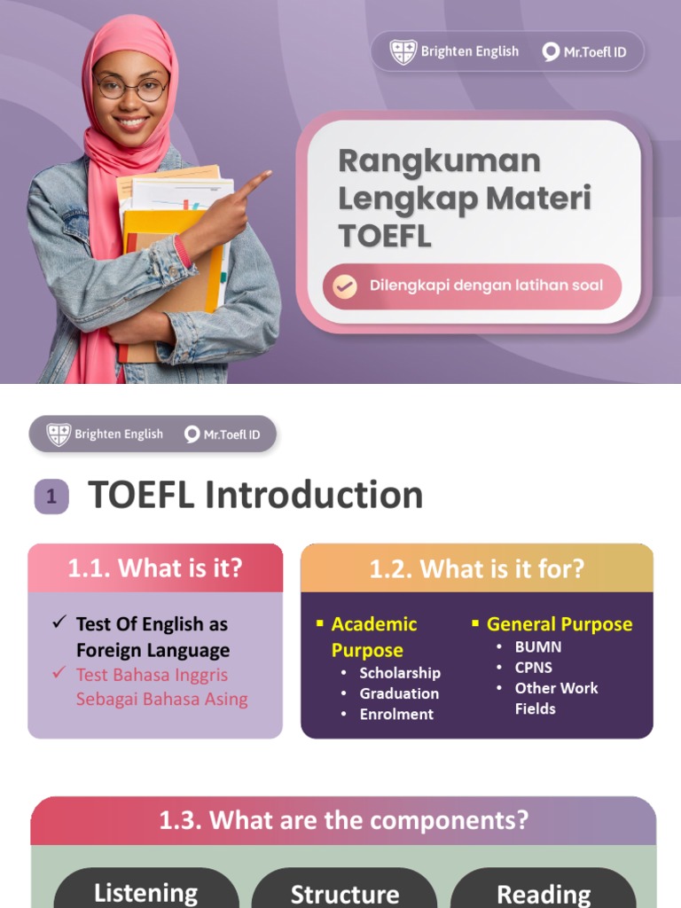 Rangkuman Lengkap Materi TOEFL (Basic Level) | PDF