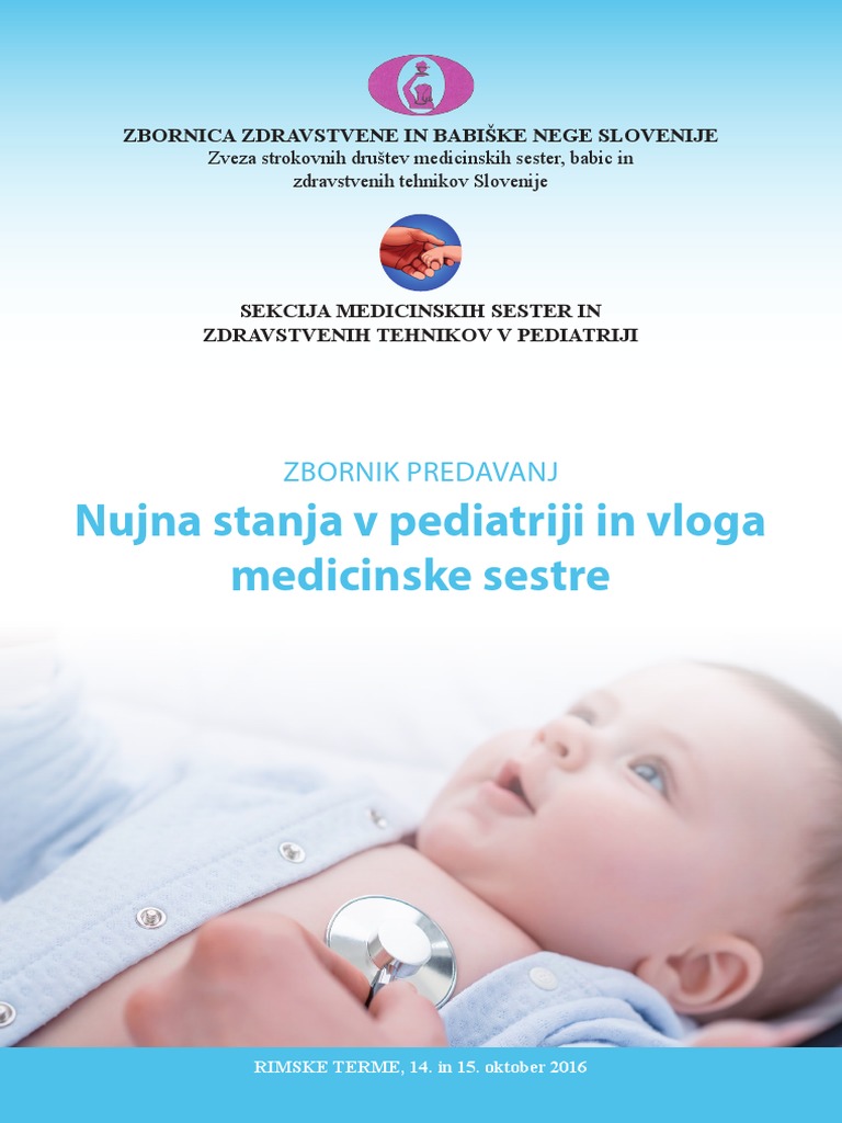 Nujna Stanja V Pediatriji in Vloga Medicinske Sestre 2016 | PDF