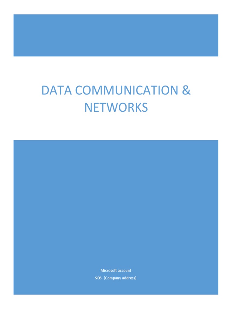 Data Communication & Networking | PDF | Computer Network | Network Topology Data Communication & Networking | PDF | Computer Network | Network Topology