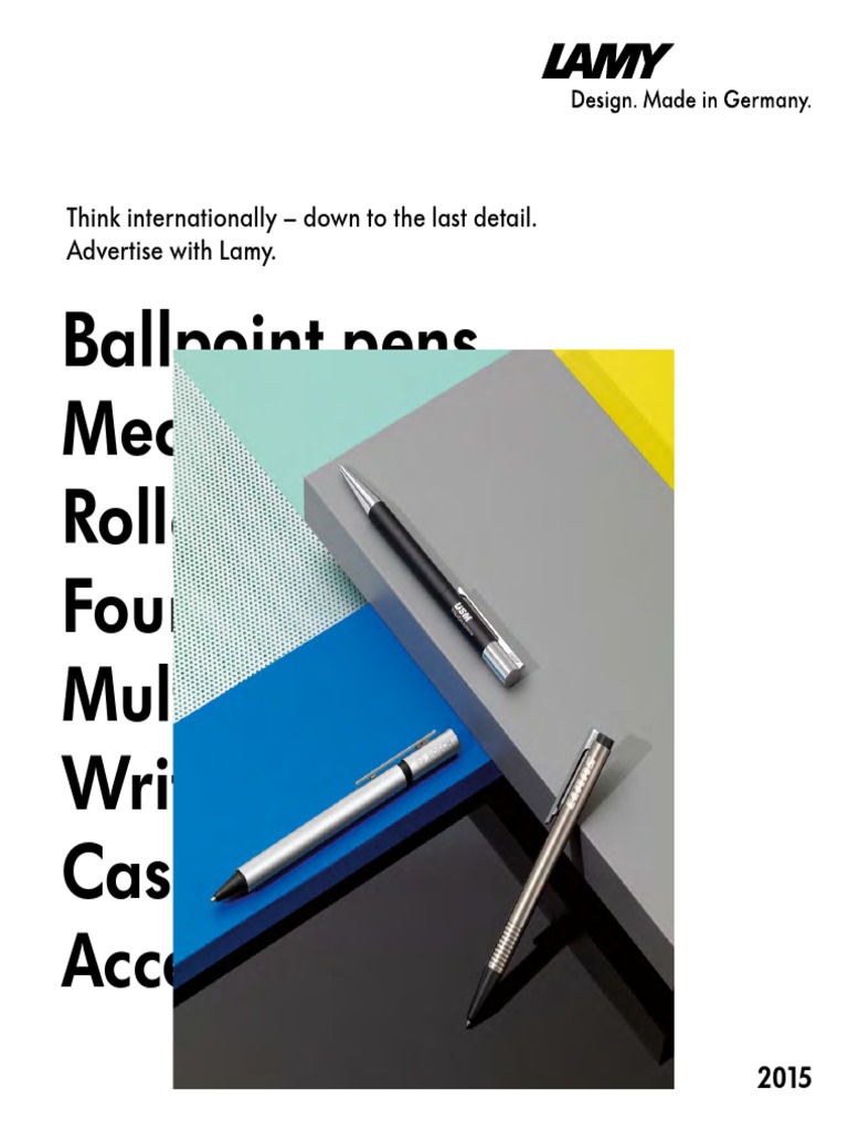 Ballpoint Pens Mechanical Pencils Rollerball Pens Fountain Pens ...