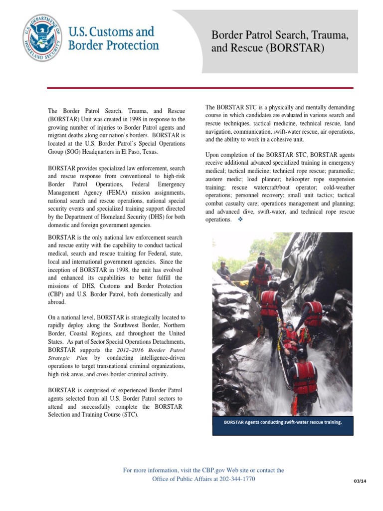 Border Patrol Search, Trauma, and Rescue | PDF | United States Border ...