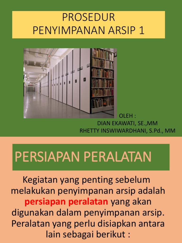 Prosedur Penyimpanan Arsip Efektif | PDF | Kajian Bahasa Asing