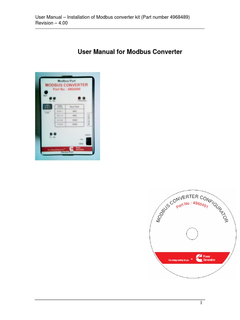 Modbus Converter Installation Guide | PDF | Computer Engineering ...