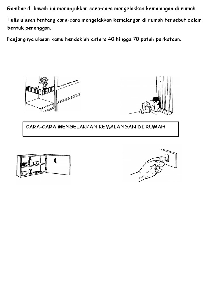 Cara-Cara Mengelakkan Kemalangan Di Rumah | PDF