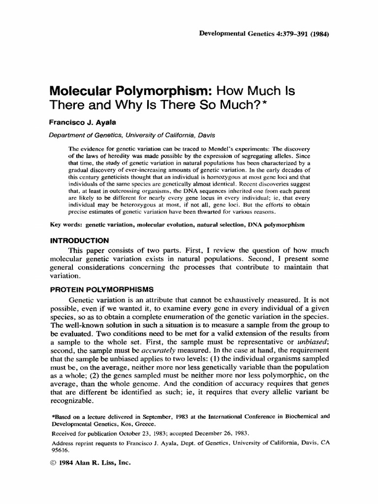 Polymorphism | PDF | Zygosity | Gene