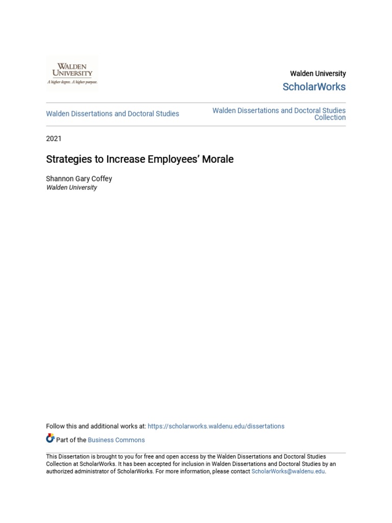 Strategies to Increase Employees_ Morale | PDF | Leadership ...