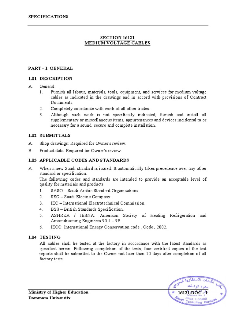 Specifications | PDF | Insulator (Electricity) | Specification ...