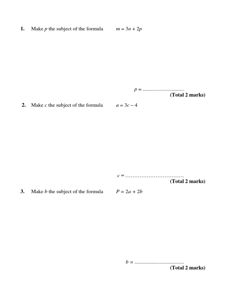 Algebra Formula Rearrangement Guide | PDF | Geophysics | Geodesy