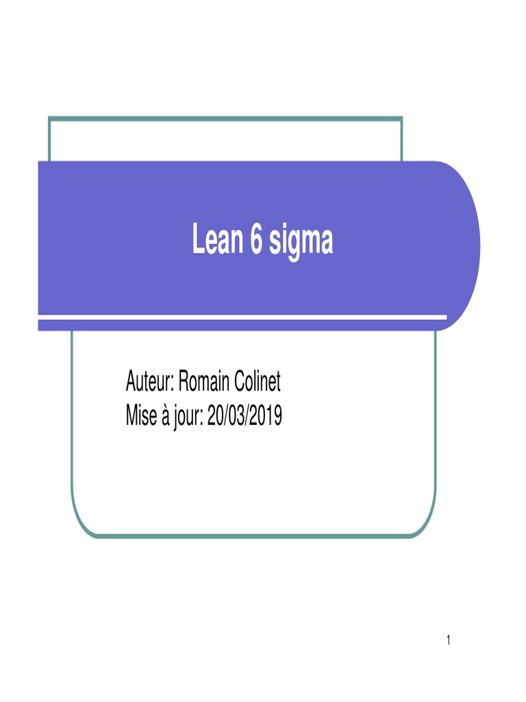Approche Lean et 6 Sigma expliquées | PDF | Lean (production) | Six Sigma