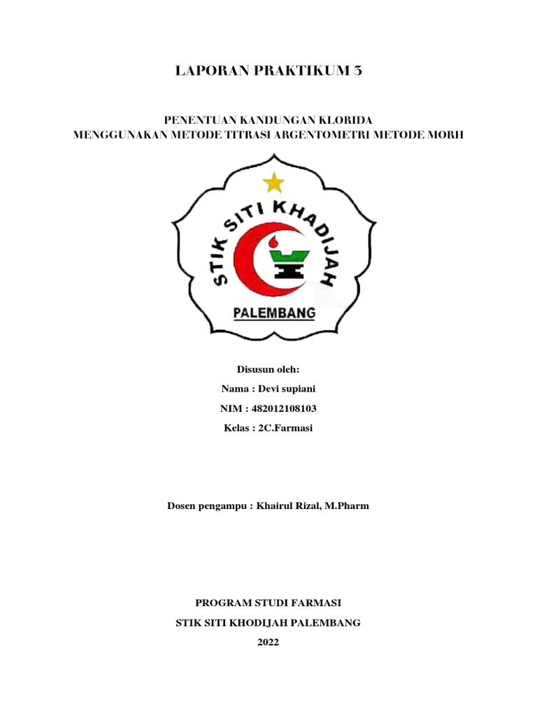 Laporan Praktikum Kimia Farmasi | PDF