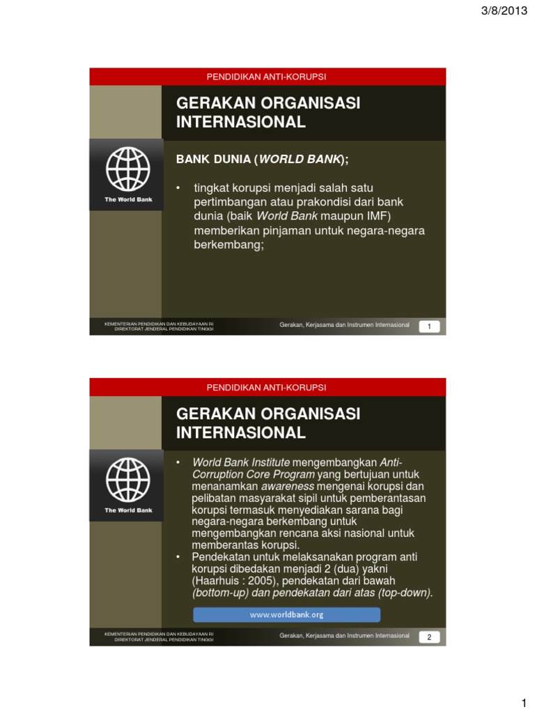 GERAKAN World Bank and IMF | PDF | Bisnis | Politik