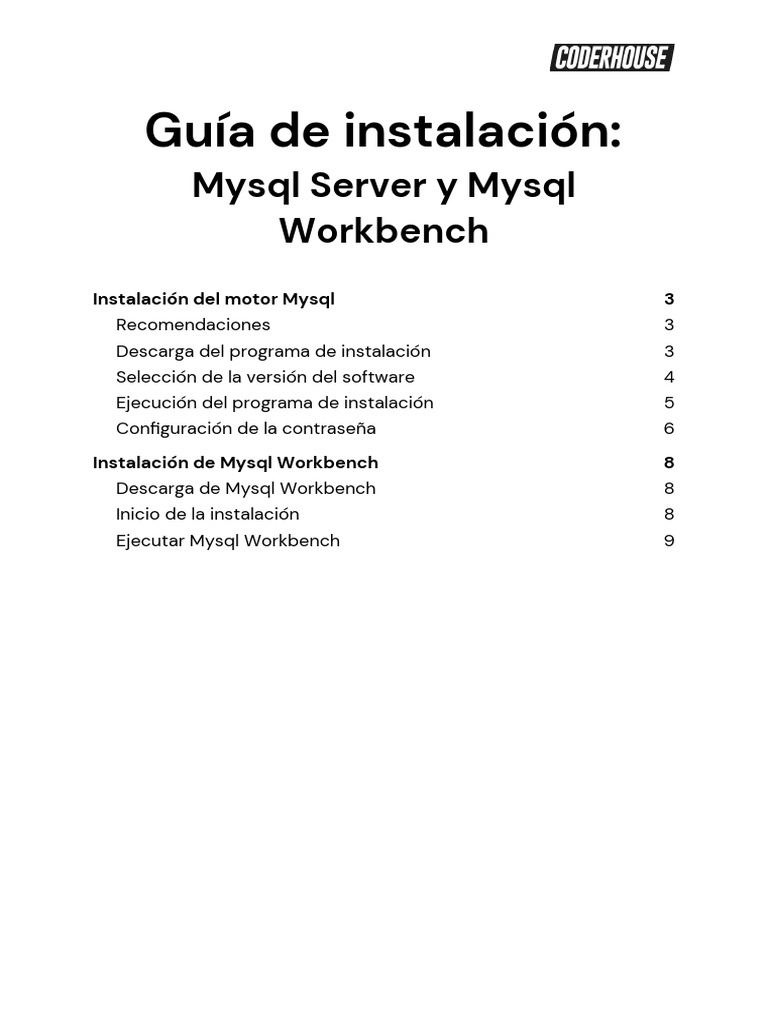 Guía de instalación - Mysql y Mysql Workbench (MAC) | PDF | Mi sql | Contraseña