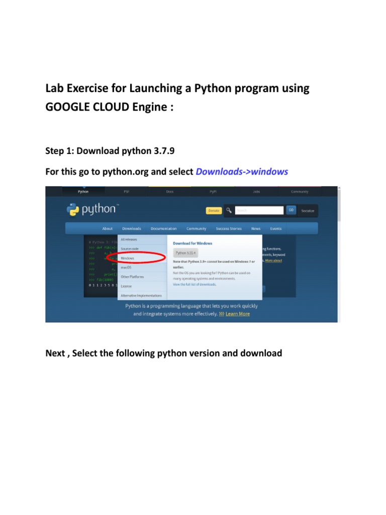Launching Python Code Using Google App Engine (GAE) | PDF Launching Python Code Using Google App Engine (GAE) | PDF