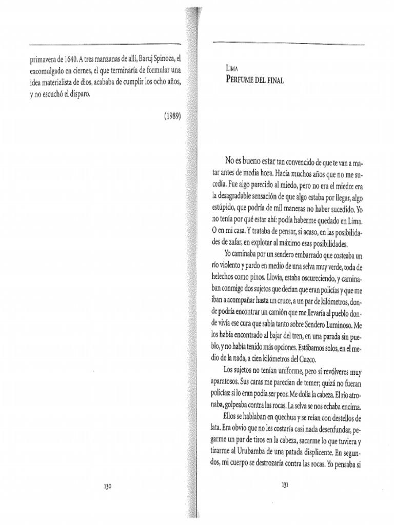 Lima - Perfume Del Final - Martin Caparros | PDF