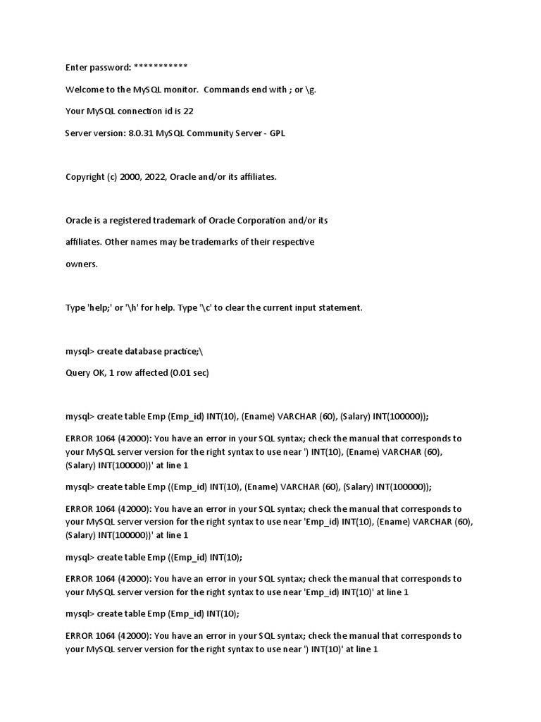 My sql2 | PDF | Information Retrieval | Software Development My sql2 | PDF | Information Retrieval | Software Development