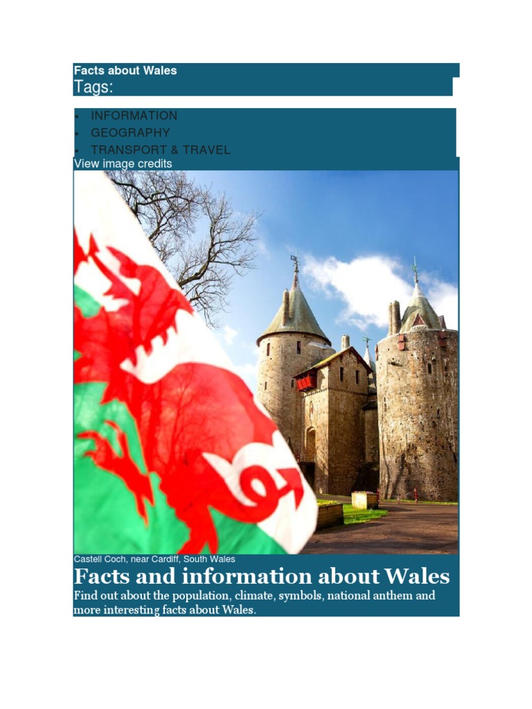 Facts About Wales | Download Free PDF | Wales