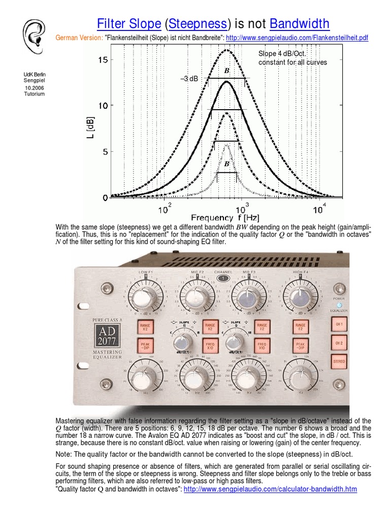 Filter Slope | PDF